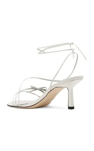Studio Amelia Solstice 70 Leather Sandals - Light Grey