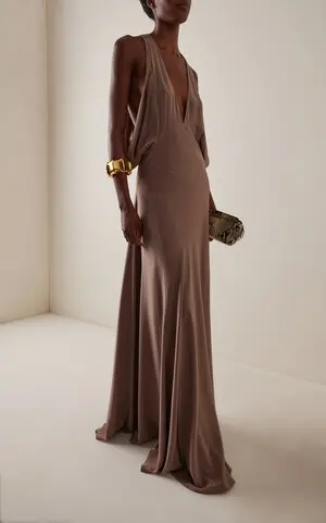 TEMILY Madame Gres Silk Gown
