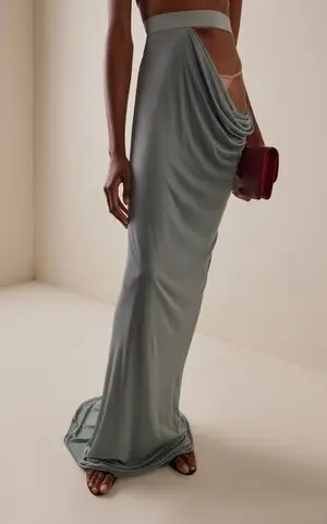 Burc Akyol Caryatid Jersey Maxi Skirt