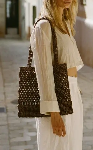 BEMBIEN Onda Beaded Tote
