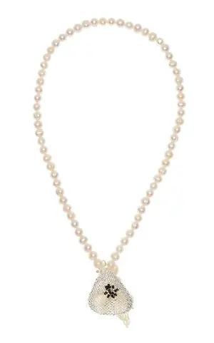 PURA UTZ Poppy Texas Tie Glass Bead Necklace