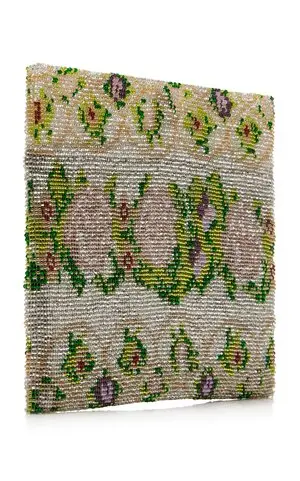 PURA UTZ Beaded Clutch Bag
