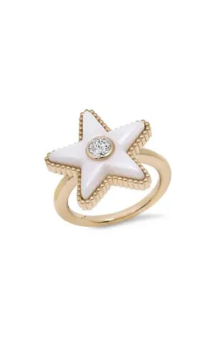 SIG WARD Star Power Mother-of-pearl And Diamond Ring - White