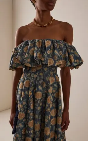 MARKARIAN Freesia Ikat Midi Dress