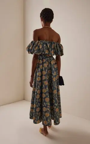 MARKARIAN Freesia Ikat Midi Dress