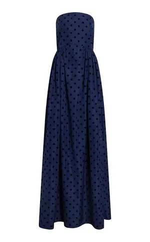Delphine Audrey Polka-dot Taffeta Gown