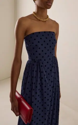 Delphine Audrey Polka-dot Taffeta Gown