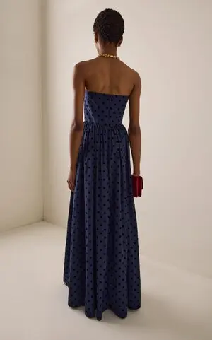 Delphine Audrey Polka-dot Taffeta Gown