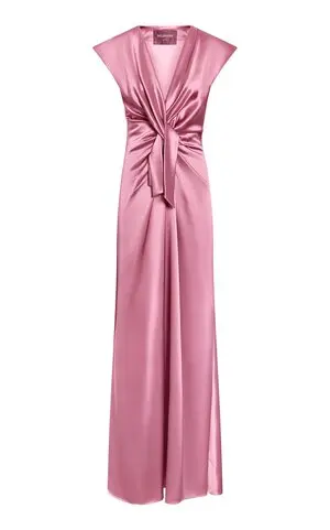 Delphine Ava Satin Charmeuse Gown