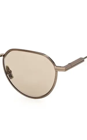 ZEGNA EYEWEAR Zegna Antique Light Gold Sunglasses