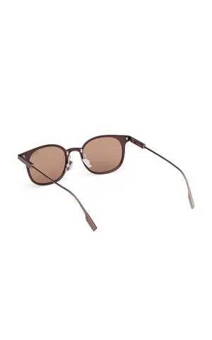 ZEGNA EYEWEAR Zegna Matte Sunglasses - Brown