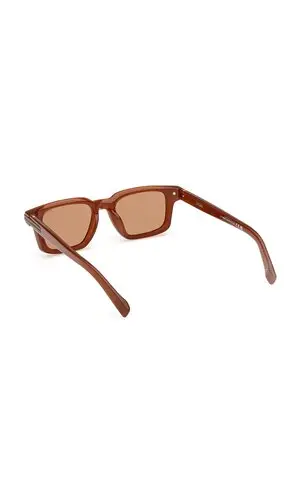 ZEGNA EYEWEAR Zegna Shiny Milky Caramel Sunglasses - Brown