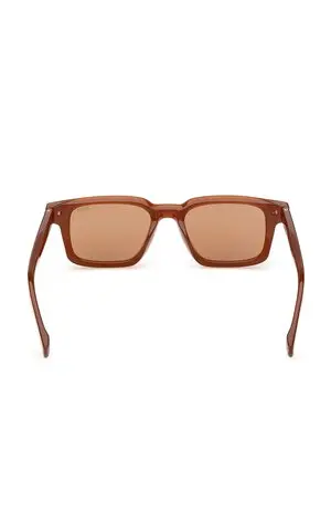 ZEGNA EYEWEAR Zegna Shiny Milky Caramel Sunglasses - Brown
