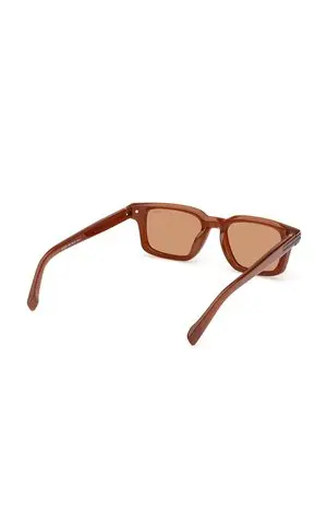 ZEGNA EYEWEAR Zegna Shiny Milky Caramel Sunglasses - Brown