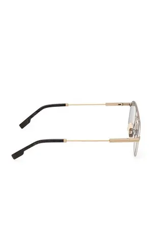 ZEGNA EYEWEAR Zegna Matte Satin Light Ruthenium And Stain Brass Sunglasses