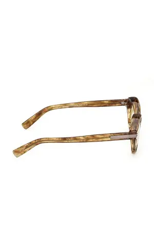 ZEGNA EYEWEAR Zegna Shiny Transparent Havana Sunglasses