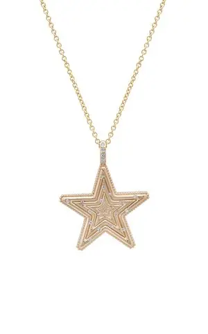 SIG WARD Medium Star Power Diamond Necklace - Gold