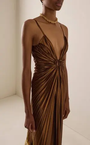 GEORGIA HARDINGE Linear Satin Maxi Dress