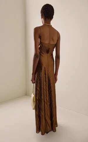 GEORGIA HARDINGE Linear Satin Maxi Dress