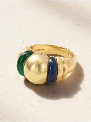 STEPHANIE WINDSOR Boucheron Vintage 1970s Enamel Ring - Gold
