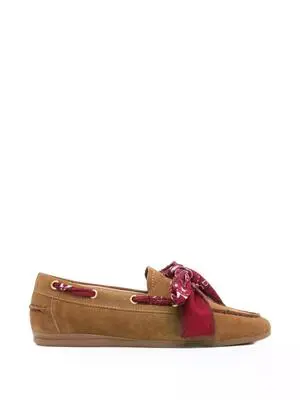 TORAL SHOES Nahua Suede Bandana Loafers
