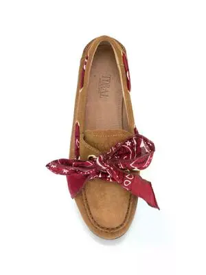 TORAL SHOES Nahua Suede Bandana Loafers
