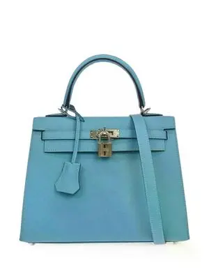 Hermès 2019 25 Kelly Sellier Tote Bag - Blue
