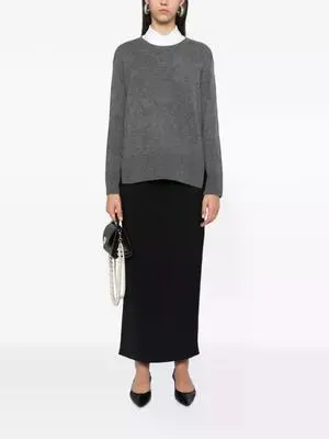 BE YOU Side-slit Cashmere Sweater