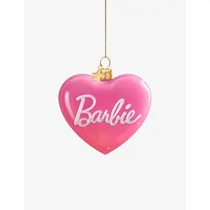 SELFRIDGES EDIT Barbie Heart Glass Christmas Decoration - One-color