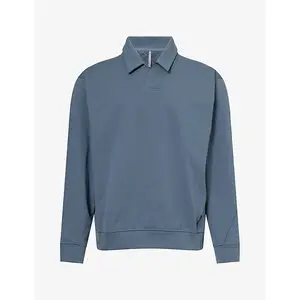 Veilance Consola Jersey Polo Sweatshirt - Neptune