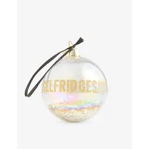 SELFRIDGES EDIT Gold Glitter 2026 Glass Bauble - One-color