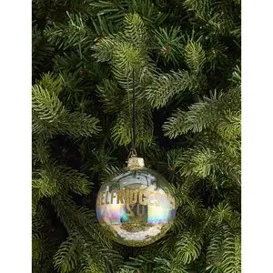 SELFRIDGES EDIT Gold Glitter 2026 Glass Bauble