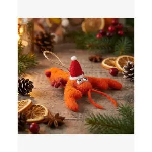 SELFRIDGES EDIT Festive Lobster Felt Christmas Decoration