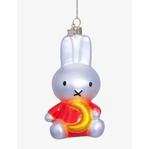 SELFRIDGES EDIT Miffy Moon Glass Christmas Decoration - One-color
