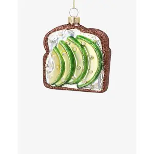SELFRIDGES EDIT Avo On Toast Glass Christmas Decoration - One-color