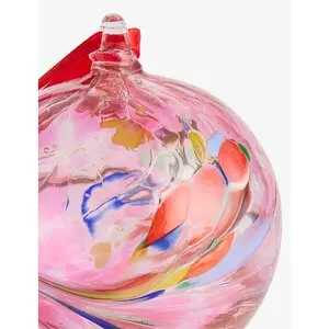 SELFRIDGES EDIT Art Patterned Glass Christmas Bauble