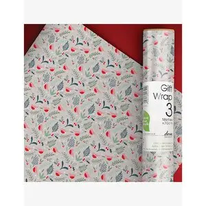 SELFRIDGES EDIT Ditsy Robins Roll Christmas Wrapping Paper 3m