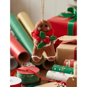 SELFRIDGES EDIT Gingy The Gingerbread Felt Christmas Decoration