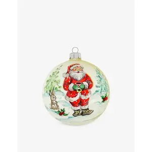 SELFRIDGES EDIT Santa Glass Christmas Decoration - One-color