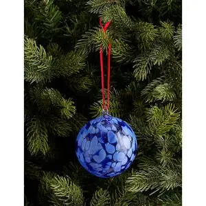 SELFRIDGES EDIT Colourful Round Bauble Glass Christmas Decoration