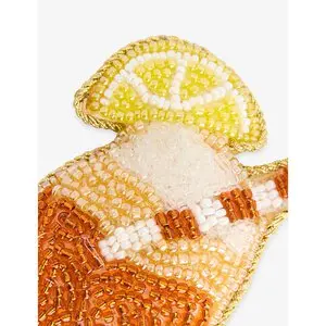 SELFRIDGES EDIT Beaded Sequin Trim Aperol Spritz Christmas Decoration