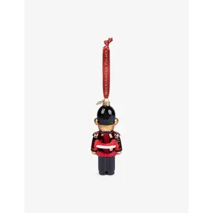SELFRIDGES EDIT Buckingham Palace Guardsman Bear Glass Christmas Decoration
