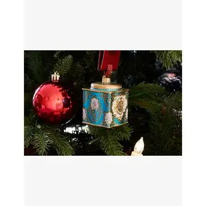 SELFRIDGES EDIT Buckingham Palace Tea Caddy Glass Decoration