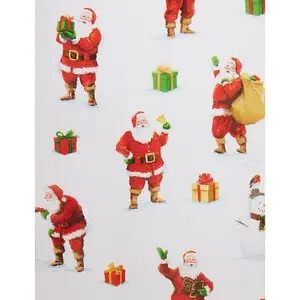 SELFRIDGES EDIT Snow Time Santa Christmas Wrapping Paper 3m