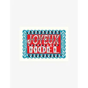 SELFRIDGES EDIT Joyeux Noel Pack Of 10 Christmas Cards - One-color