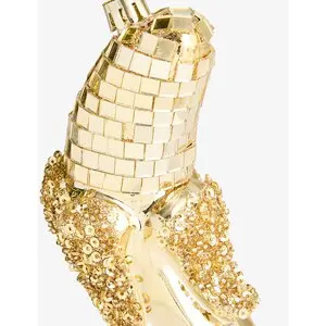 SELFRIDGES EDIT Mirror Sequin Banana Christmas Decoration