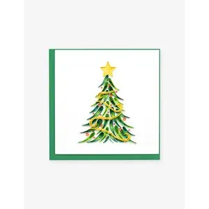 SELFRIDGES EDIT Christmas Tree Quill Christmas Card - One-color
