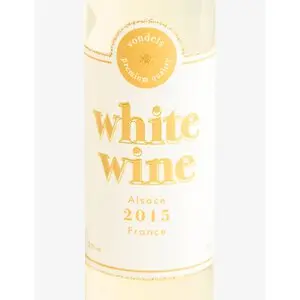 SELFRIDGES EDIT White Wine Bottle Christmas Decoration 12.5cm
