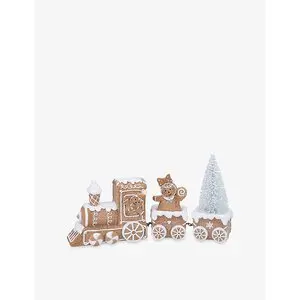 SELFRIDGES EDIT Gingerbread Train Resin Christmas Decoration - One-color