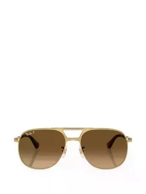 Ray-ban Bill Max Square-frame Sunglasses - Gold